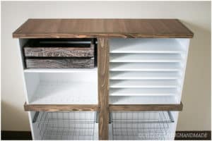 Functional Farmhouse Storage Unit | DIY Crafts and Projects Ideas